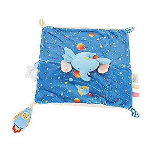 Elephant Security Blanket, Fine Workmanship Puzzle Baby Blankets Unisex Small Lightweight Cute Elephant for Baby Carriage for Baby for Infanette