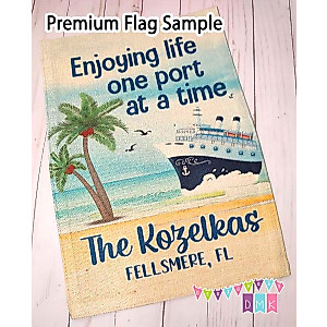 Oh Ship! It's A Girls Trip - Cocktails - Cruise Door Decoration - PERSONALIZED - Banner - Flag - Standard or Premium Fabric - CF007