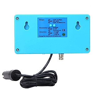 Digital Multiparameter 5 in 1 Temperature Meter Water Quality Tester Temp EC CF with LCD Display for Food Processing and Aquarium(US Plug 110V)