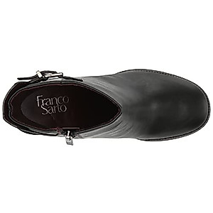 Franco Sarto Womens Rivet Bootie Black Leather 7 M