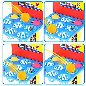 Toxz Child's Desktop Ejection Basketball Mini Football Hockey Golf Shooting Finger Game,Double Function,Exercise Hands-on Ability for Kids