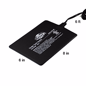 Pangea Reptile Heat Mat (Medium, 6x8, 10-20 gal), Black (UTH6x8)