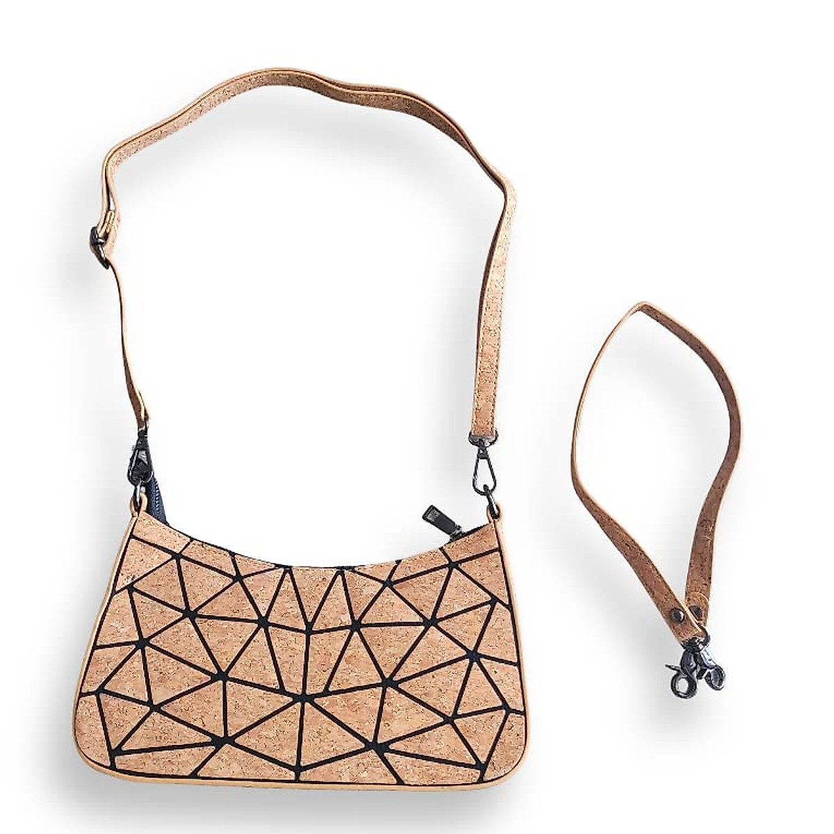 Cork Culture Cork Crossbody bag Shoulder Bag Vegan Sustainable Natural gift durable lightweight,Beige