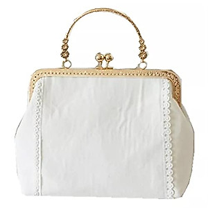 DANN Women's Vintage Handbag Chinese Embroidery Purse and Women's Bag Shoulder Bag with Chain