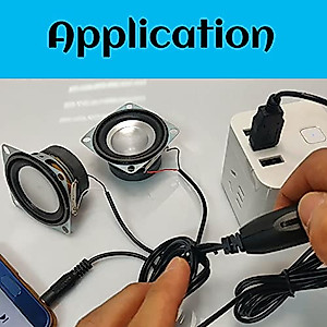 Gikfun 2" 4Ohm 3W Full Range Audio Speaker Stereo Woofer Loudspeaker with 3.5mm Audio Cable Extension Volume Control DIY Kit EK1755