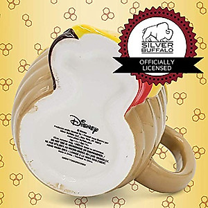 Silver Buffalo Winnie the Pooh Honey "Hunny" Pot Ceramic 3D Sculpted Coffee Mug, 23 Ounces