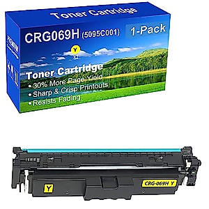 1-Pack (Yellow) Compatible High Capacity CRG-069H CRG069H (5095C001) Toner Cartridge Used for Canon MF753Cdw MF751Cdw LBP674Cdw LBP673Cdw LBP674Cx MF752Cdw MF756Cx Printer