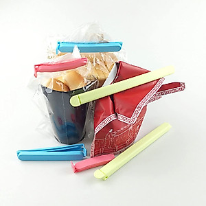 Plastic Sealing Clips for Food and Snack Bags by YINGFENG, 3-4.5 -7.8inch, Fresh-Keeping Clamp Sealer, Assorted Sizes and Colors(26Pcs)