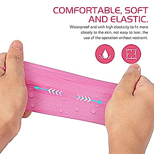 ranrose Disposable Nitrile Gloves Pink Medium,100PCS Pink Non Latex Gloves Medium Cleaning Disposable Latex Free Medium Gloves for Nail Tech Gloves (Pink-M)