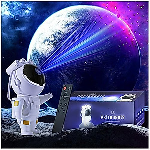 Astronaut Galaxy Projector Star Night Light Projector for Bedroom, Starry Ceiling LED Lights for Bedroom Aesthetic, Space Buddy Projector Room Lamp Decor Accessories, Tiktok Trend Gift for Kid Adult