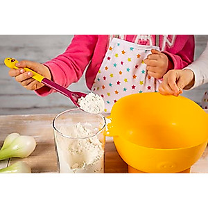 Kuhn Rikon Kinderkitchen Kids Mixing Set | Pig Mixing Bowl, Rooster Whisk & Goose Stirring Spoon | Child-Friendly Kitchen Tools for Real Cooking