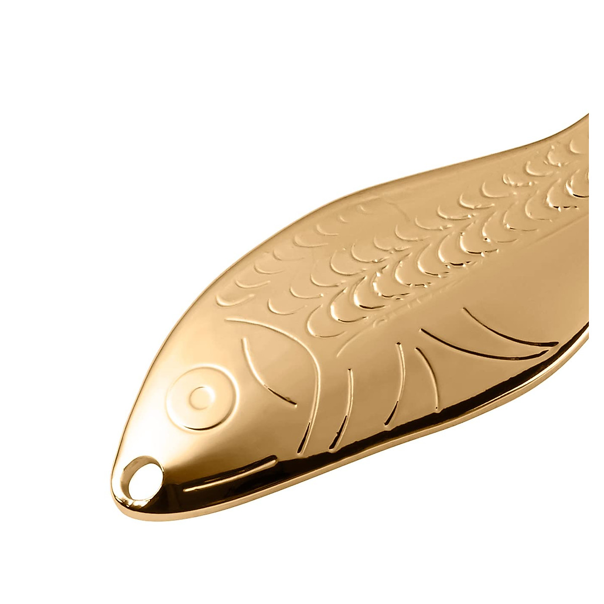 Al's Goldfish Lure Company, G300 Goldfish Freshwater Fishing Spoon Lure with Treble Hook for Trout, Salmon, Bass, Walleye, Northern Pike and Muskie. 1/2 oz. 2-3/4", 2 Hook, Gold