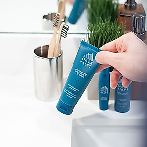 Oars + Alps Men's Skin Care Kit, Valentines Gifts for Him,Gift Set Includes Face Wash, Eye Roller, and Moisturizer, Vegan and Gluten Free, Travel Size & TSA Approved, 3 Items Total