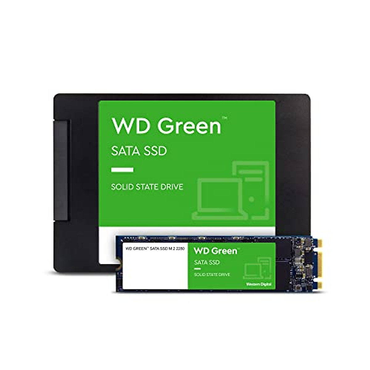 Western Digital 240GB WD Green Internal PC SSD Solid State Drive - SATA III 6 Gb/s, 2.5"/7mm, Up to 550 MB/s - WDS240G2G0A