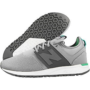 New Balance Women's WRL247 Classic Running Shoe, Size: 7.5 Width: B Color: Silver Mink/Vivid Jade