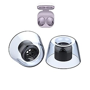 Ear Tips for Samsung Galaxy Buds 2 True Wireless Earbuds Noise Cancelling Ear Buds Anti-Slip Replacement 1 Pair, Fit in The Charging Case (Large)