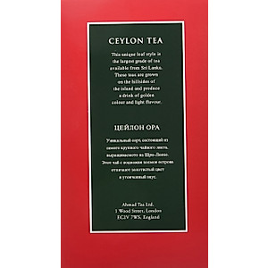 Ahmad Tea Black Tea, Ceylon Opa Loose Leaf, 454g - Caffeinated & Sugar-Free