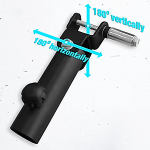 A2ZCARE Power Rack T-Bar Row Landmine Base - Fitness Rack Mounted Landmine Attachment - Fit 2-inch Olympic Bars - Compatible with 2x2 inch Power Rack