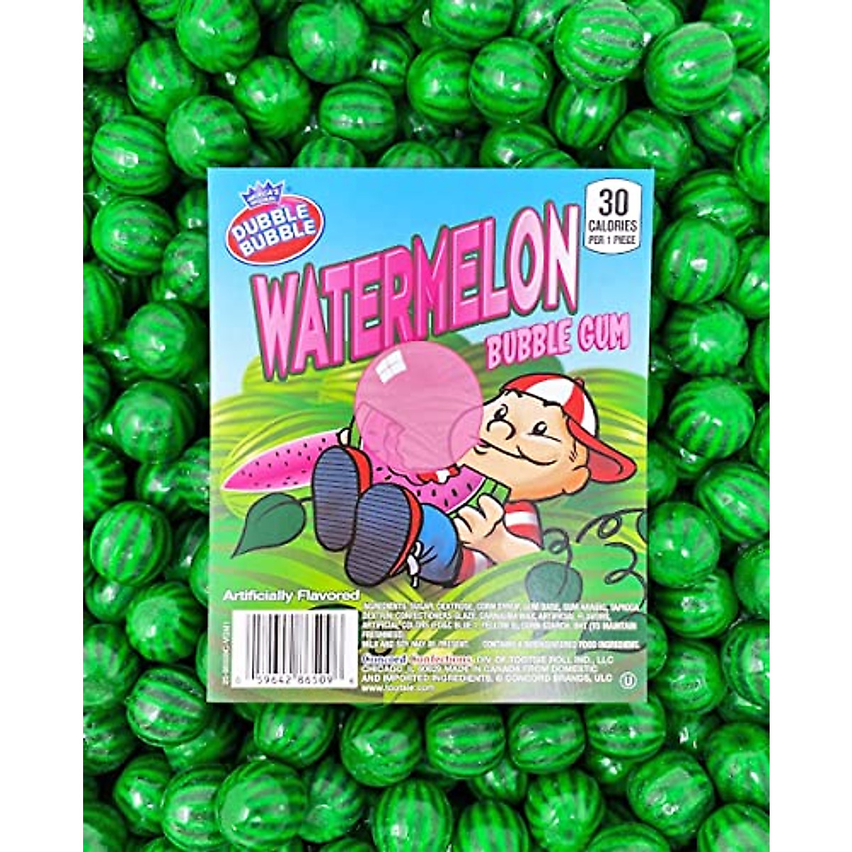 SweetGourmet Watermelon Gum Balls | 1 inch Bubble Gum | 1.5 Pound