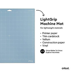 Cricut Variety Pack(1 StrongGrip, 1 LightGrip, 1 StandardGrip) Adhesive Cutting Mat 12"x12", Cutting Mat For Cricut Maker/Cricut Explore, Use with Light, Medium, & Heavy-Weight Materials, (3CT)