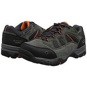 Hi-Tec Men's BANDERRA II Low WP Wide Rise Hiking Boots, Grey Charcoal Graphite Burnt Orange 51, 11