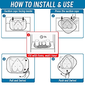 Good Haus Lazy Susan Turntable Organizer for Refrigerator, Square Lazy Susan for Refrigerator, 13.74'',Lazy Susan for Cabinet, Table, Pantry, Kitchen, Countertop (13.74x10.19)