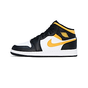 Jordan Mens Air 1 Mid GS 554725 177 Pollen/Black/White - Size 6.5Y