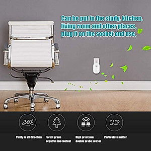Air Purifier for Home Room, Mini Household Air Purifier Air Filterair Moisturizing Household Filter for Allergies, Pets, Smoke, Dust (White)