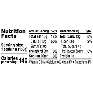 So Delicious Dairy Free Coconut Milk Yogurt Alternative, 0g Added Sugar Vanilla, Vegan, Gluten Free, Non-GMO, Creamy Plant Based Vanilla Yogurt Alternative, 5.3 Oz Container