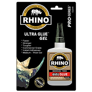 Rhino Glue Gel, Heavy Duty 40 Gram Clear
