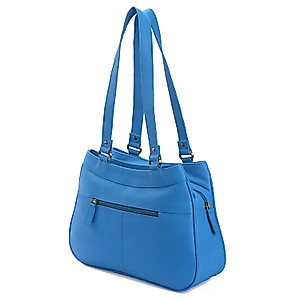 ROLANDO Dalia Women's Top-Handle Leather Handbag (Turquoise)