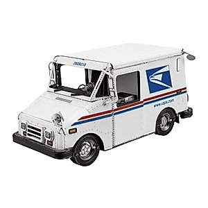Metal Earth USPS LLV Mail Truck 3D Metal Model Kit Fascinations