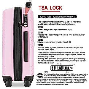 GinzaTravel Rune series expandable 3 Luggage Sets,Lightweight Hardside Suitcase With Spinner Wheels TSA Lock,PP material business fashion suitcase