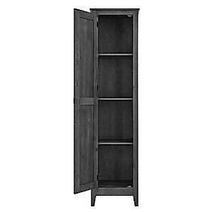 Ameriwood Home Farmington Wide Storage Cabinet, 31.5", Rustic Gray & Home Farmington Wide Storage Cabinet, 18", Rustic Gray,7531196COM