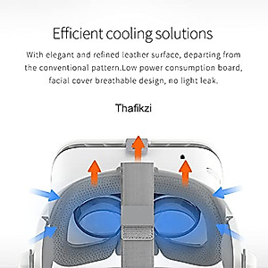 Virtual Reality Headset for Phones 3D VR Glasses with Remote Controller for Movies & Games Metaverse Goggles with Bluetooth Headset, Compatible with iPhone/Android Phones (Mocute Controller)