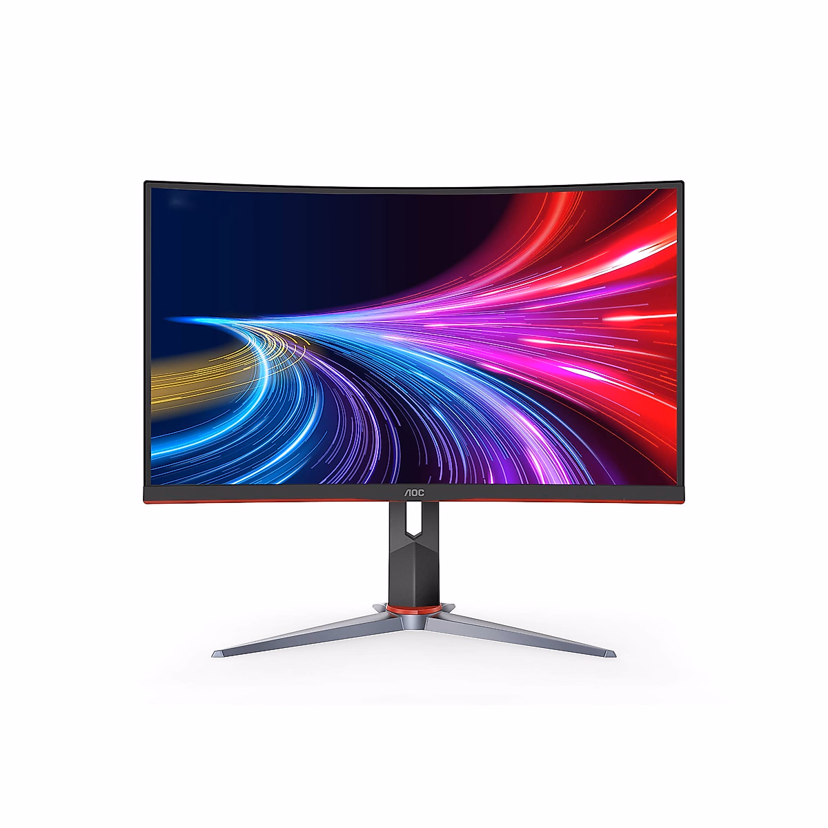 AOC C27G2Z 27" Curved Frameless Ultra-Fast Gaming Monitor, FHD 1080p, 0.5ms 240Hz, FreeSync, HDMI/DP/VGA, Height Adjustable, 3-Year Zero Dead Pixel Guarantee, Black, 27" FHD Curved (Renewed)