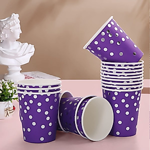 Gudvilla 168Pcs Purple Plates and Napkins Party Supplies, Purple Paper Plates, Purple Party Plates, Purple Party Decorations for Birthday Bridal Shower Mardi Gras Graduation Plates, Serves 24