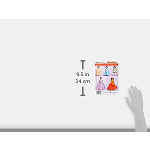 CSS Industries, Inc. Simplicity 1303 Girl's Halloween Costume Princess Dress Sewing Pattern, Sizes 1/2-2, Blue, Yellow, Green, Purple, Orange