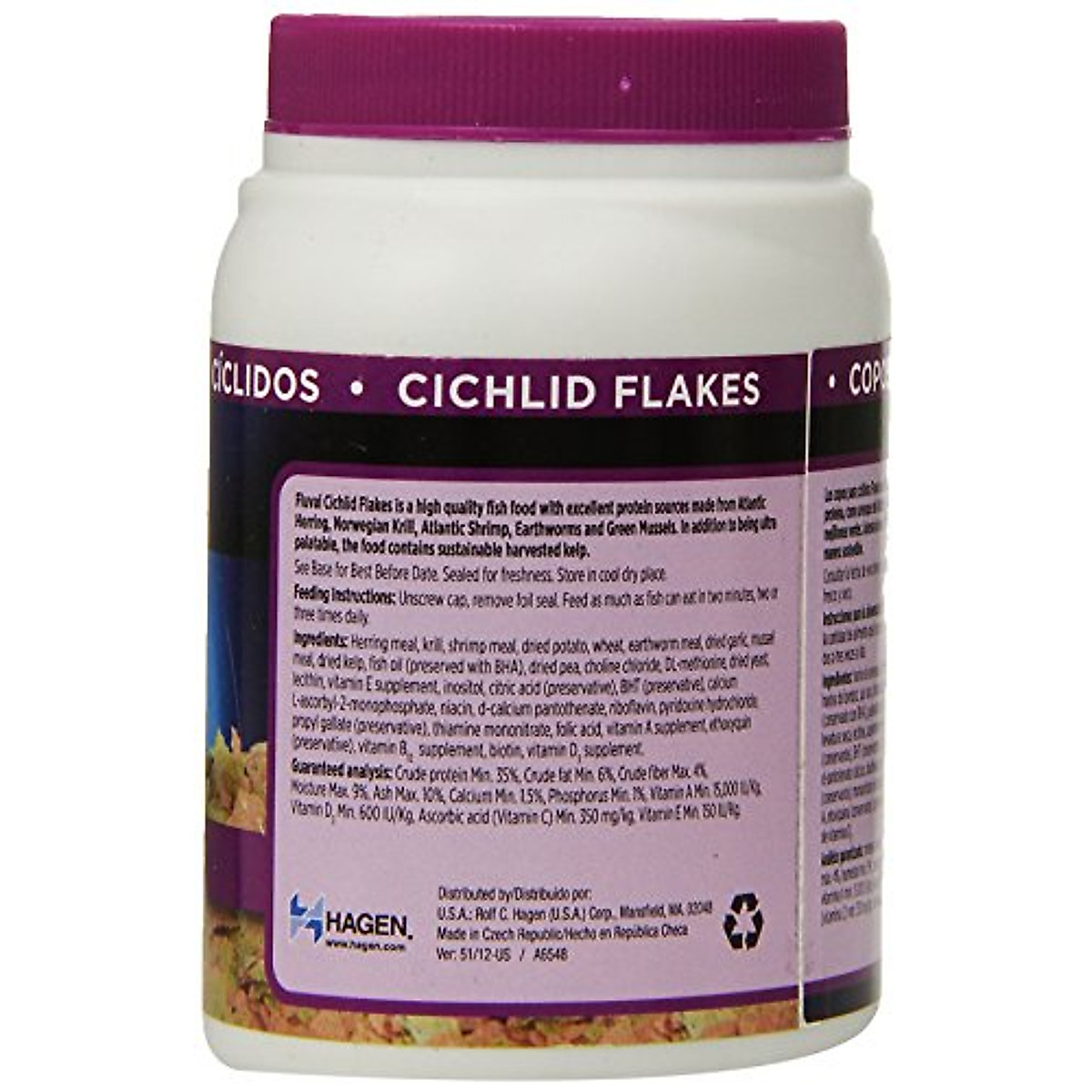 Fluval Cichlid Flakes 60gm, 2.12-Ounce