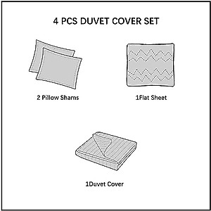 Purple Mandala Duvet Cover, Full Size Boho Chic Exotic Bedding Set, 4Pcs Girl Adult Mandala Flowers Comforter Cover, with 2 Pillow Shams 1 Bed Sheet, Bohemian Art Geometric Forms Pattern Duvet Cover