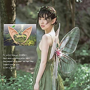 GREAT&LUCKY Cosplay Fairy Pixie Elf Ears - Soft Pointed Tips Anime Party Dress Up Costume Masquerade Accessories for Halloween Christmas Party