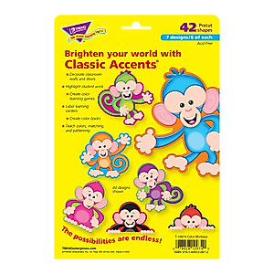 Trend Enterprises Color Monkeys Classic Accents Variety Pack (42 Piece)