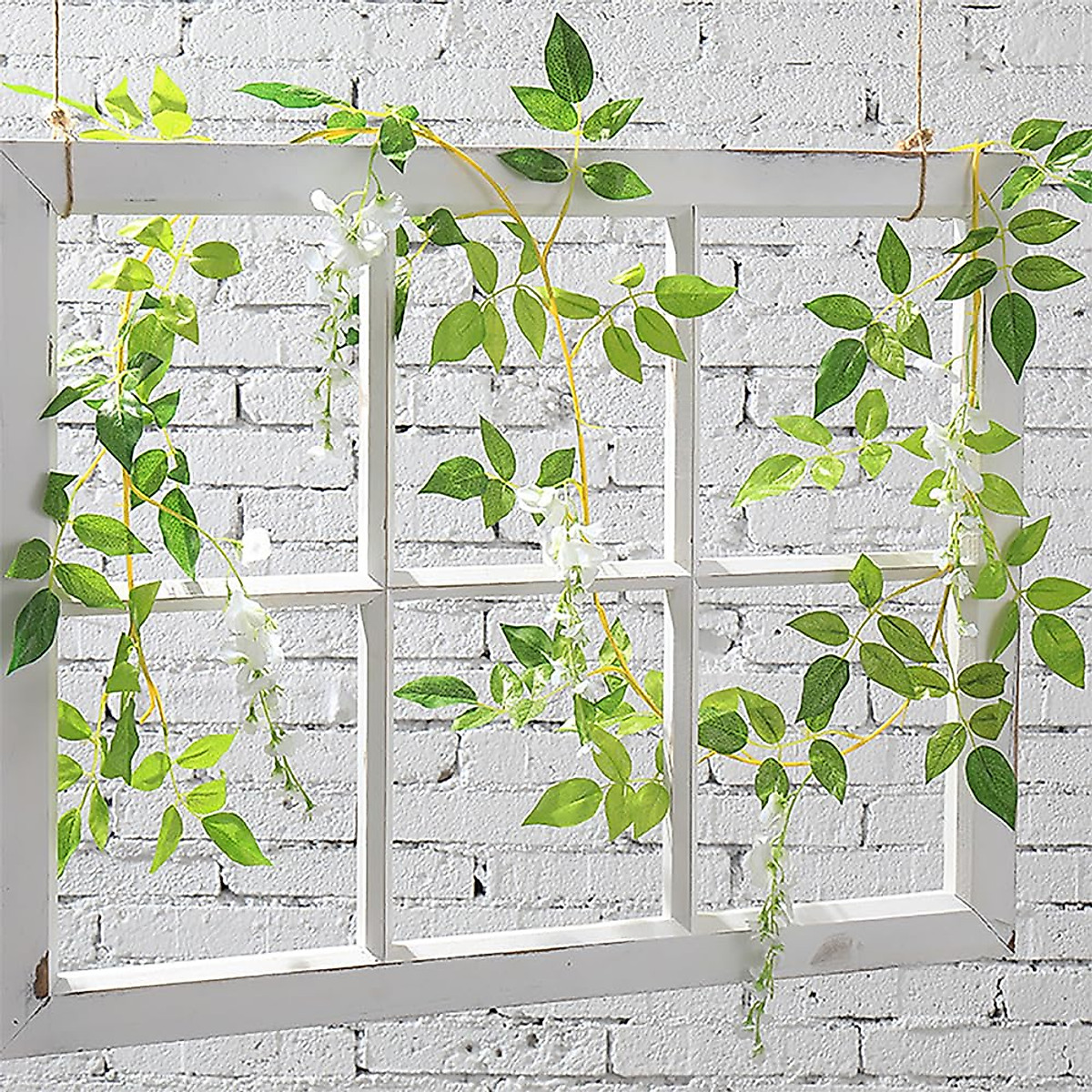 5 Pcs Wisteria Garland Artificial Flower Arch Floral Garland Decor Fake Hanging Flowers for Wedding Arch