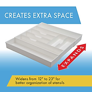 Dial Industries, Inc. Mega Expand-A-Drawer Cutlery and Utensil Drawer Organizer
