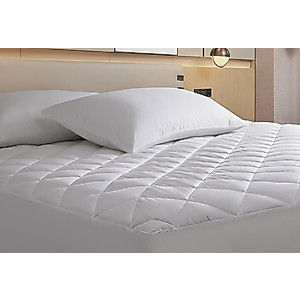 Emporiah Waterproof Mattress Protector Twin Size Noiseless and Breathable Mattress Cover with 14 Inch Deep Pockets Cooling Mattress Topper Quilted Mattress Pad (39 x 75 Inch)