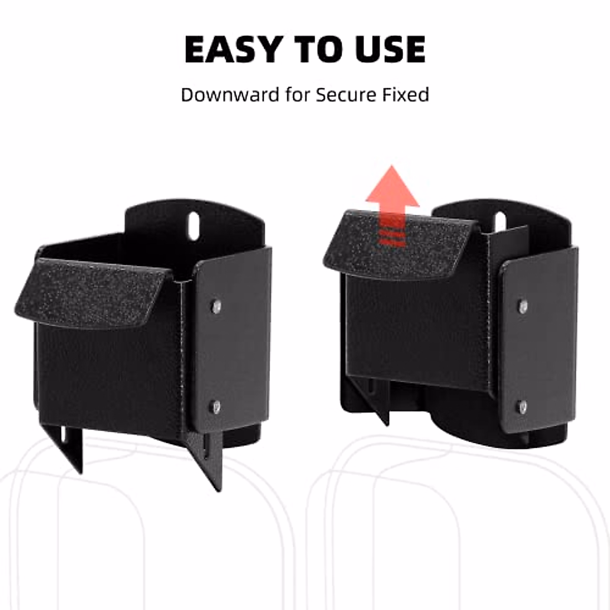 Wheelbarrow Holder,Wheelbarrow Hanger Holder for Garage Wall,Wheelbarrow Storage Bracket,for Fits Most Wheelbarrow,Folding Chair,Black