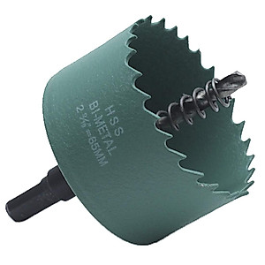 LC LICTOP 65mm/2.5 Inch BI-Metal Wood Hole Saws Bit Cut Smooth and Fast for Cornhole Board Metal Plastic Fiberboard,Green