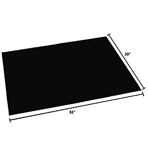 Large 61*39Inch - Oil Absorbent Garage Floor Mat and Mechanic Pad - Protects Floor from Spills, Drips, Splashes and Stains | Washable, Cut to Size, Non Slip and Waterproof Backing Layer