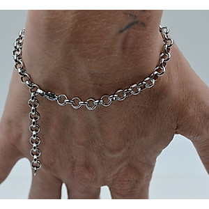 It's All About...You! Adjustable 8.5” Stainless Steel Bracelet Puppy Heart Paw I Love My Dog Bone Paw Personalize with Clip on Charms 3D Dog Set 69G