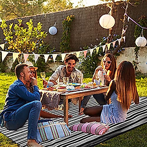 apollo walker Extra Large Picnic Blanket Camping Mat 80x 60 inches with Waterproof Backing for Family Picnic,Concerts,Park,Travel,Grass